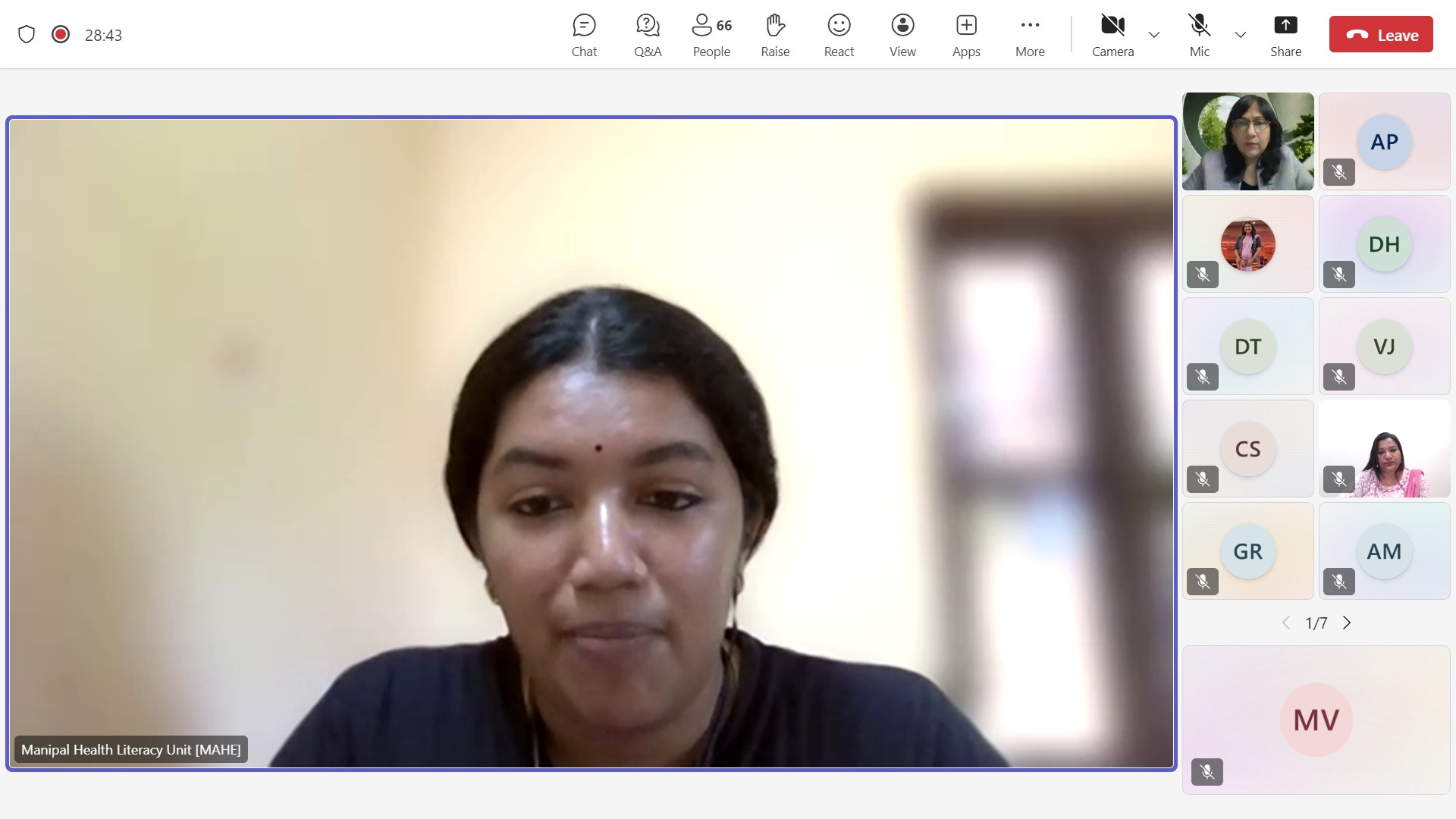 Manipal Health Literacy Unit Webinar Series – 16th International Webinar on Health Literacy ...