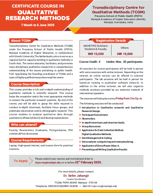 Prasanna School of Public Health (PSPH) | MAHE